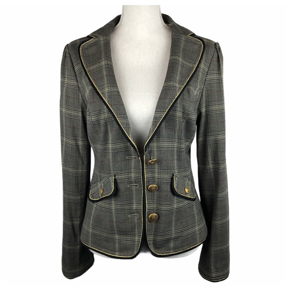 Guess Plaid Blazer - Gem